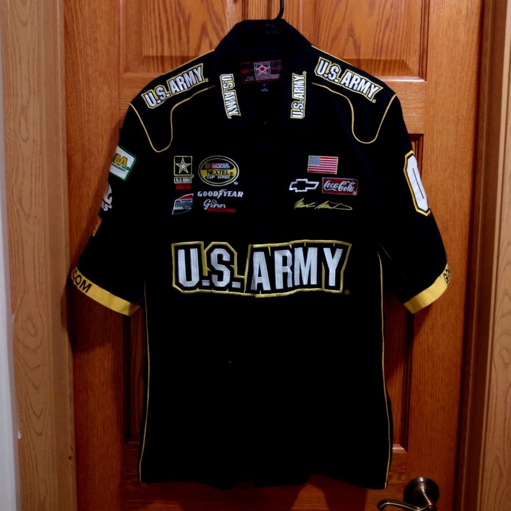 2004 Us Army Jhhdesign Nascar Racing Jacket Go Army M… - Gem